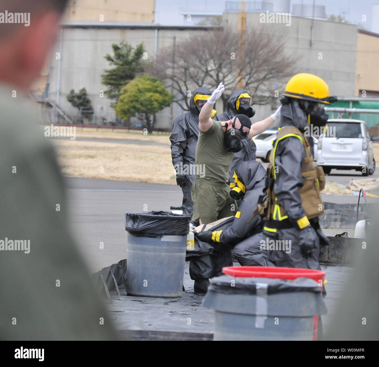 Member of U.S. Marines "CBIRF" (Chemical Biological Incident Response ...