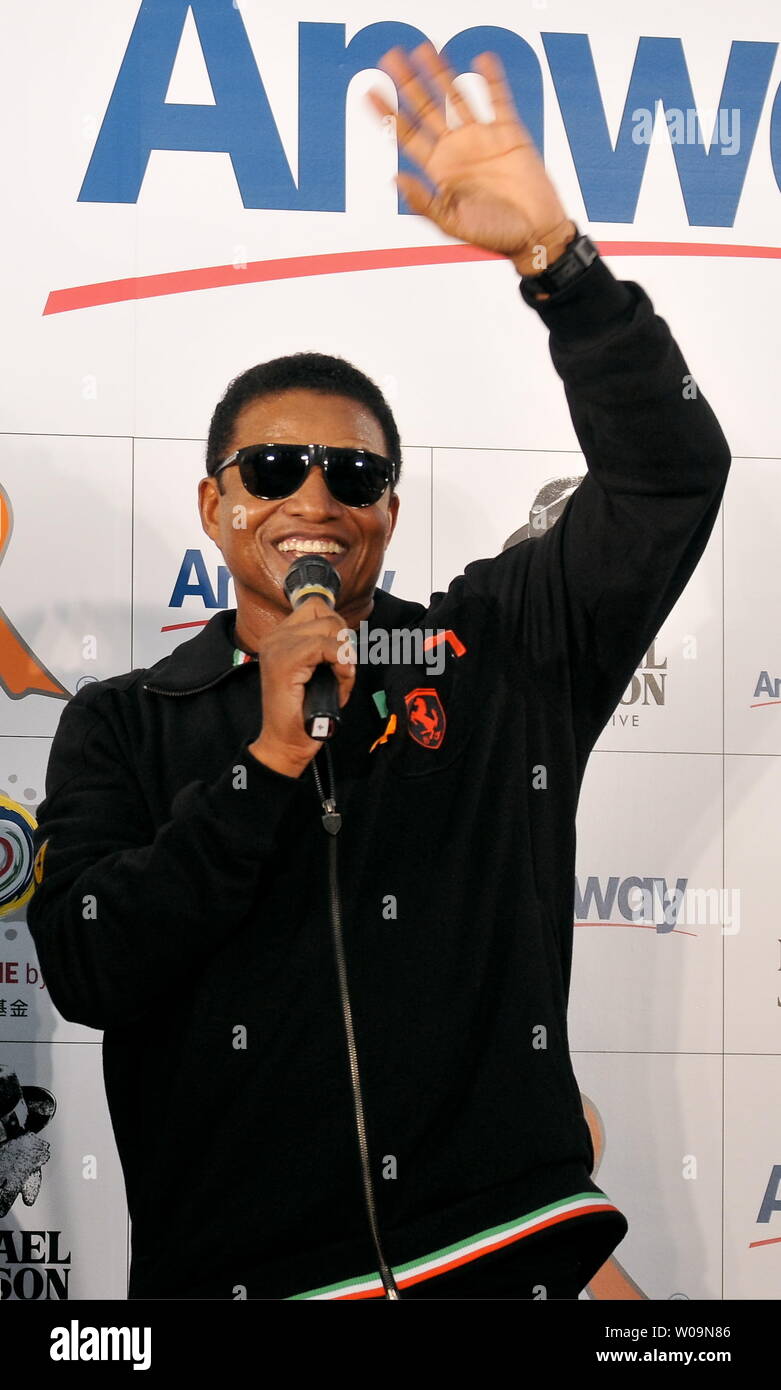Jackie Jackson attends the Amway Japan's charity event in Tokyo, Japan ...