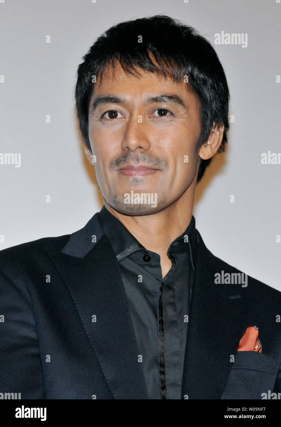 Actor Hiroshi Abe attends a stage greeting during the opening day for ...