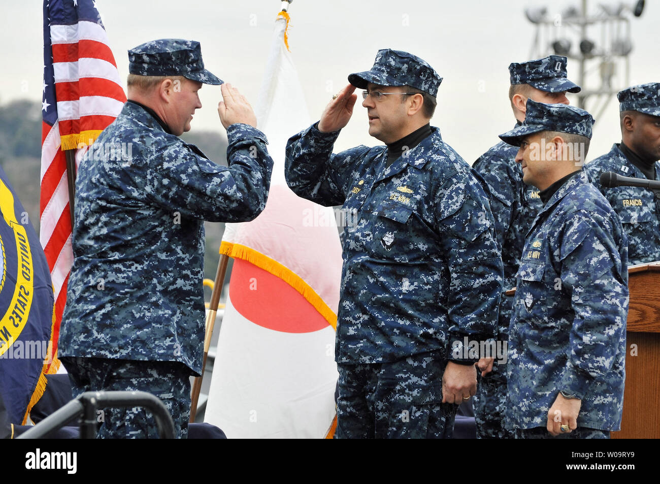 Rear admiral mark montgomery hi-res stock photography and images - Alamy