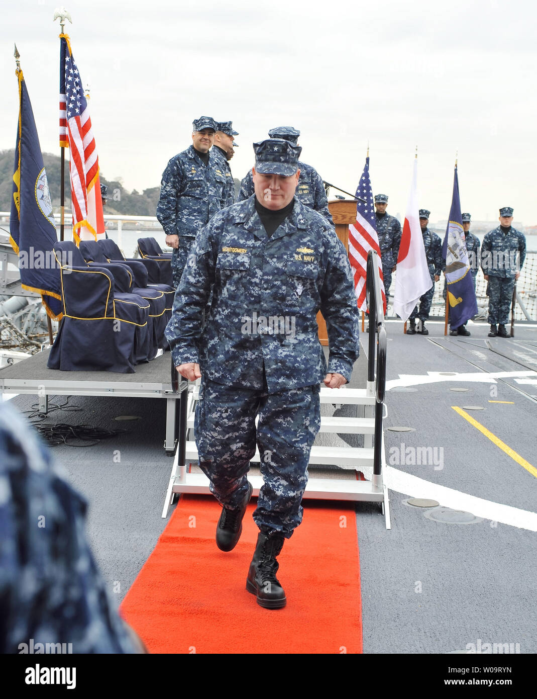Rear Admiral Mark C. Montgomery, Commander of Battle force Seventh ...