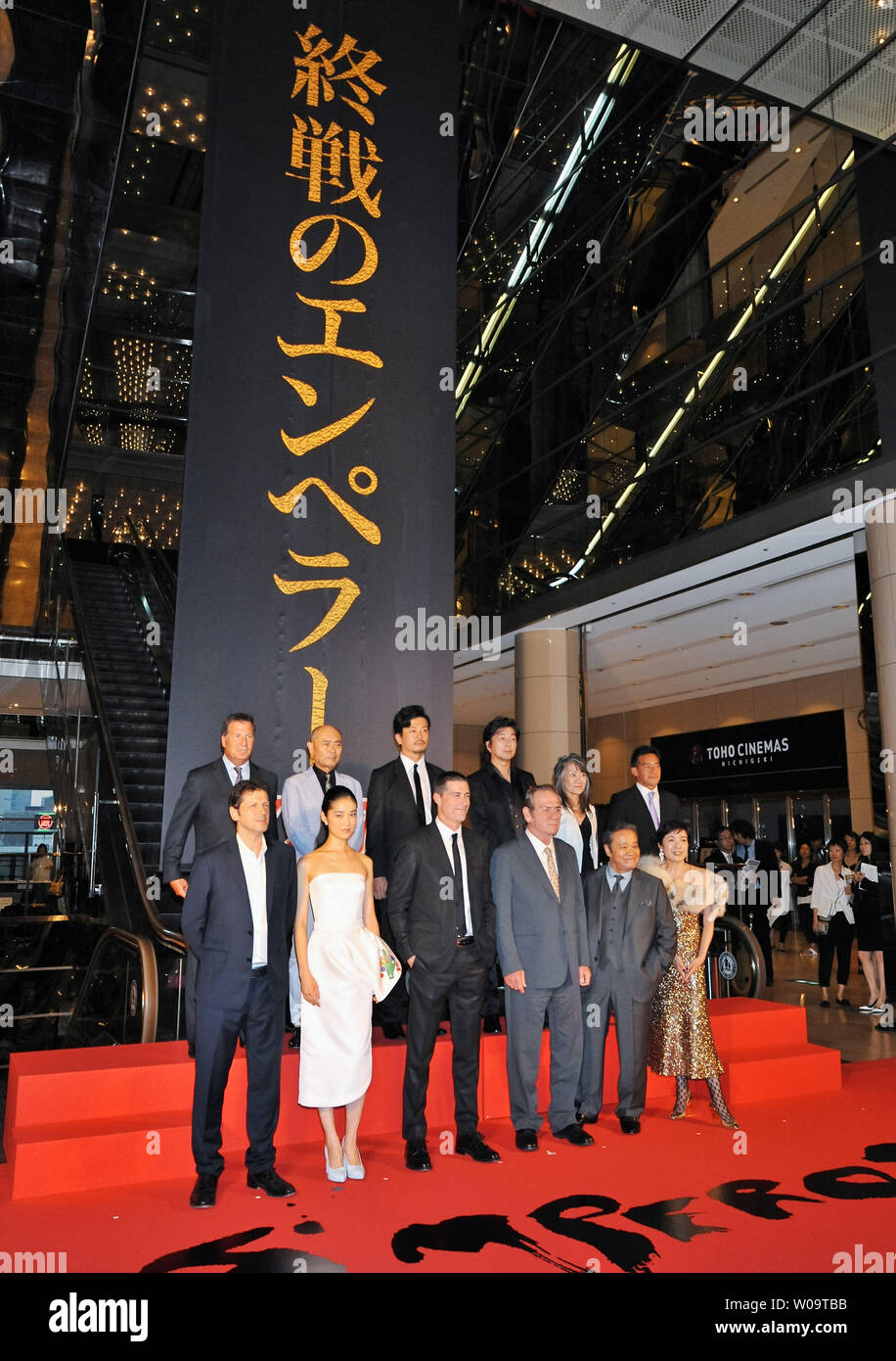 (Front, L-R)Producer Gary Foster, Japanese actors Masato Ibu, Masayoshi ...