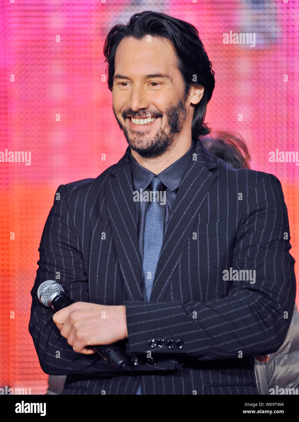 Actor Keanu Reeves attends a world premiere for the film "47 RONIN" in ...