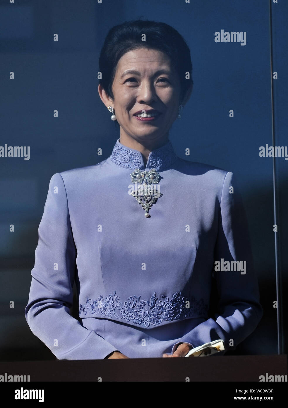 Japan's Princess Takamado appears during a new year greeting at the ...
