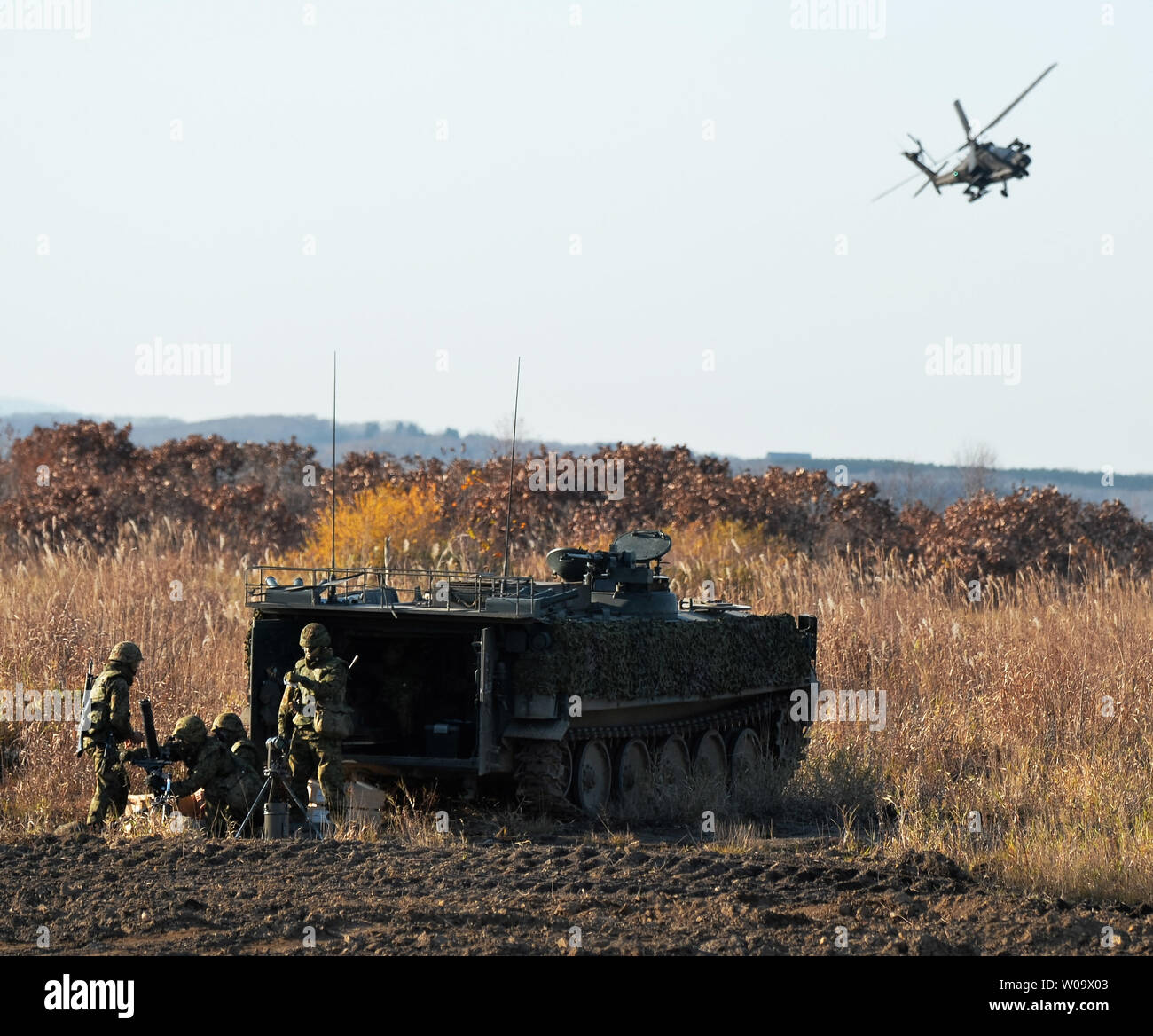 Japan's Type 73 armored vehicles take part with U.S. 2-2 stryker ...