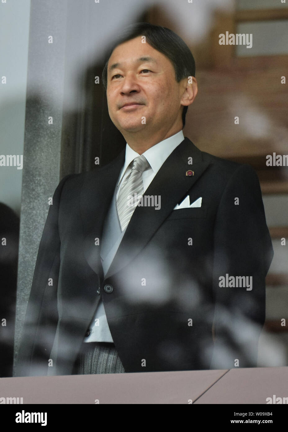 Japan's Crown Prince Naruhito appears during a New Year greeting at the ...