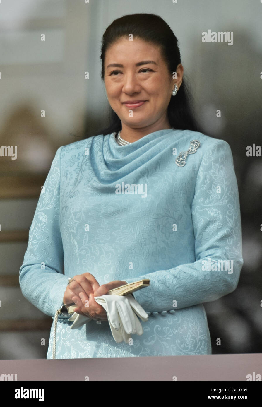 Japan's Crown Princess Masako appears during a New Year greeting at the ...