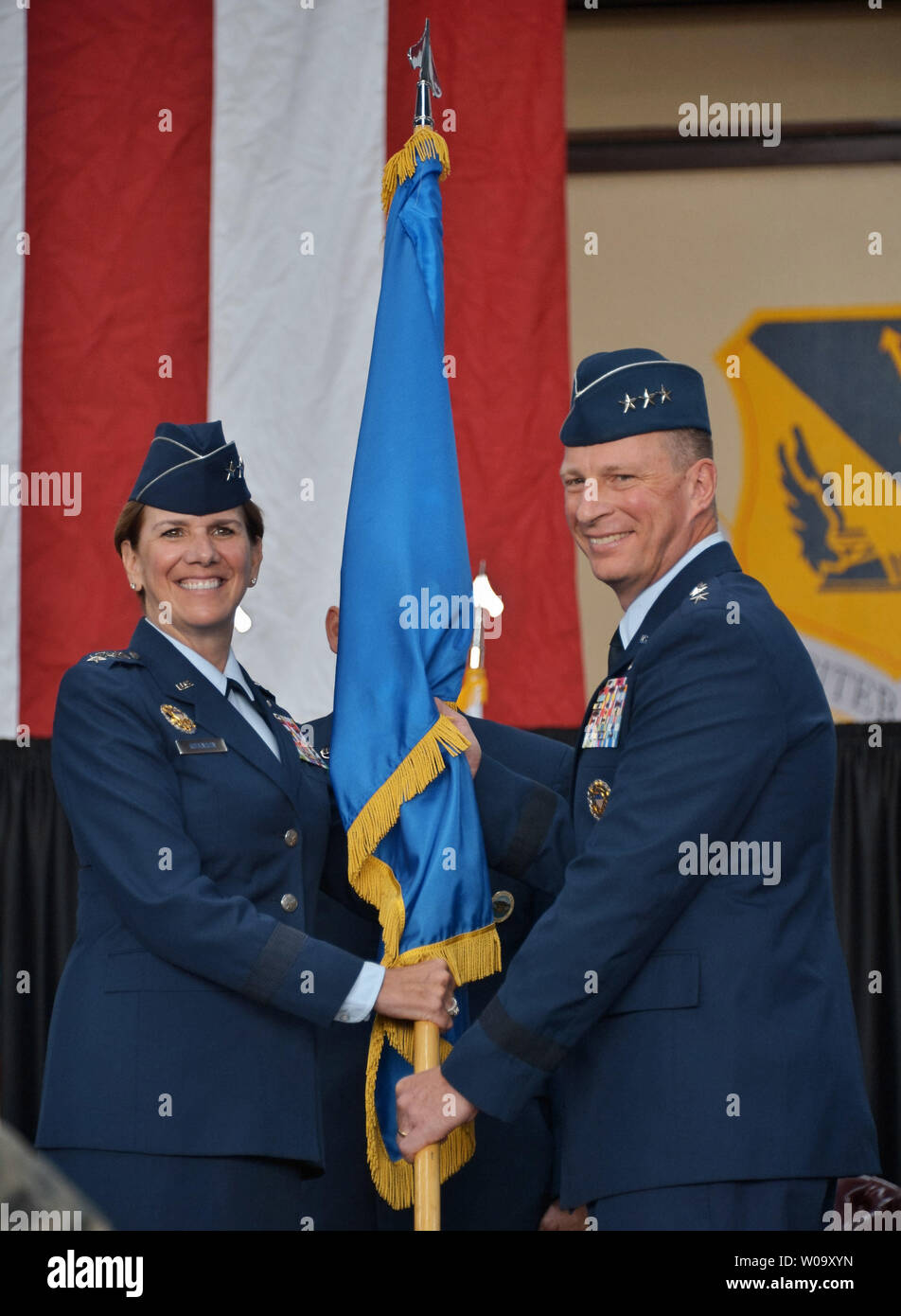 U.S. Forces Japan Commander, Lt. Gen. John Dolan(R) receives U.S. Fifth ...
