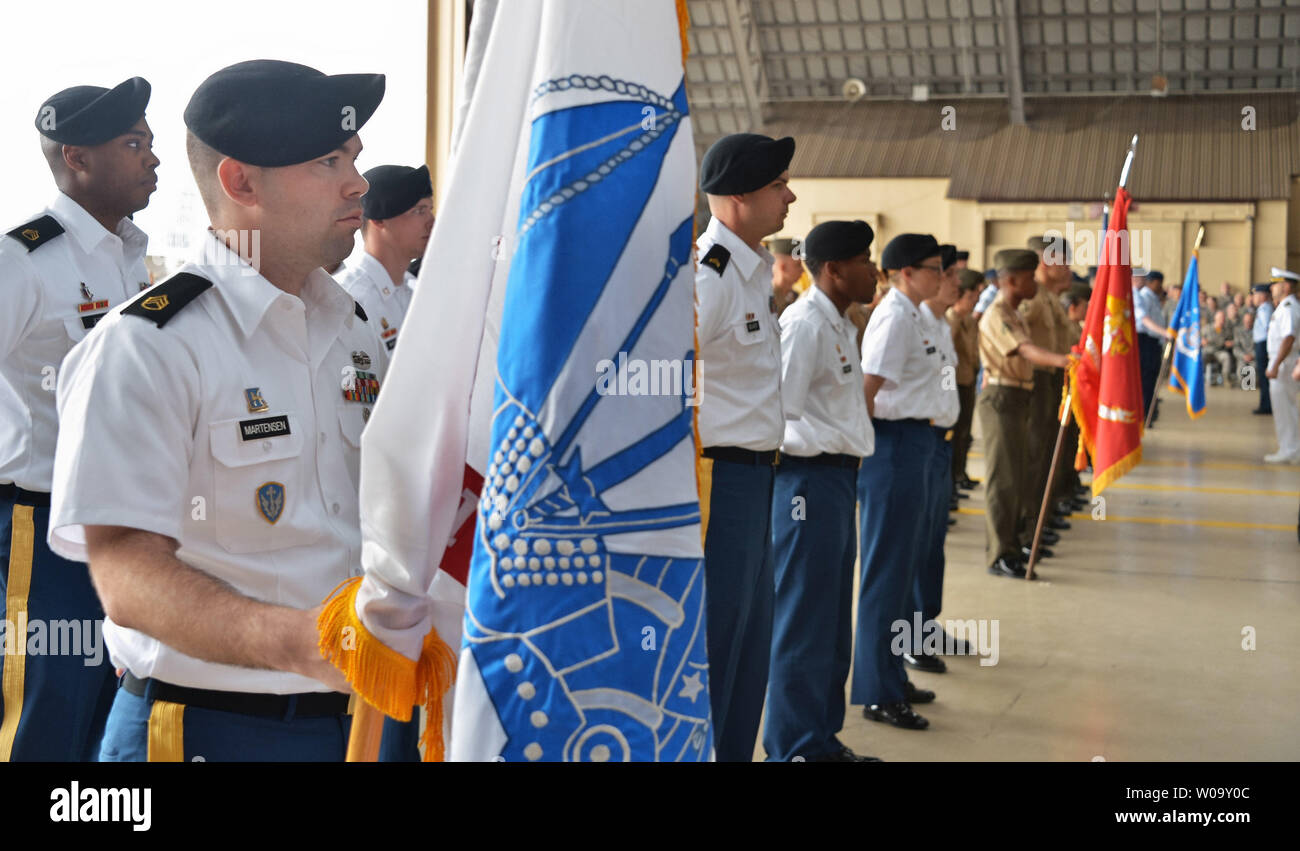 Member of U.S. Forces Japan salute a change of command ceremony at ...