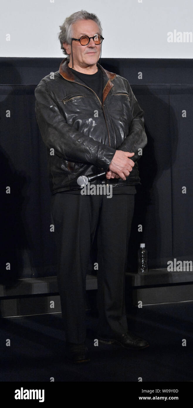 Director George Miller attends a stage greeting for the film "Mad Max ...