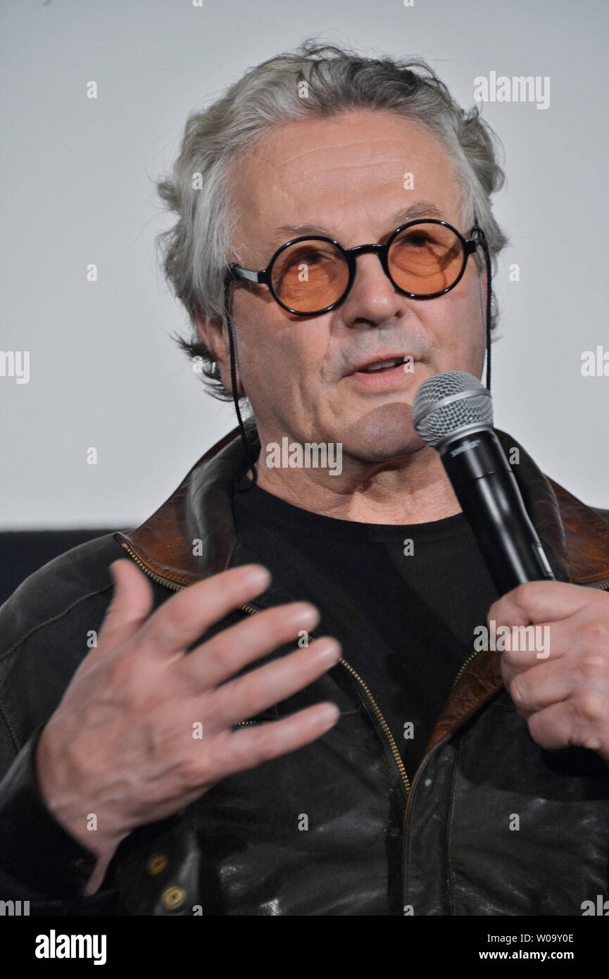 Director George Miller attends a stage greeting for the film "Mad Max ...