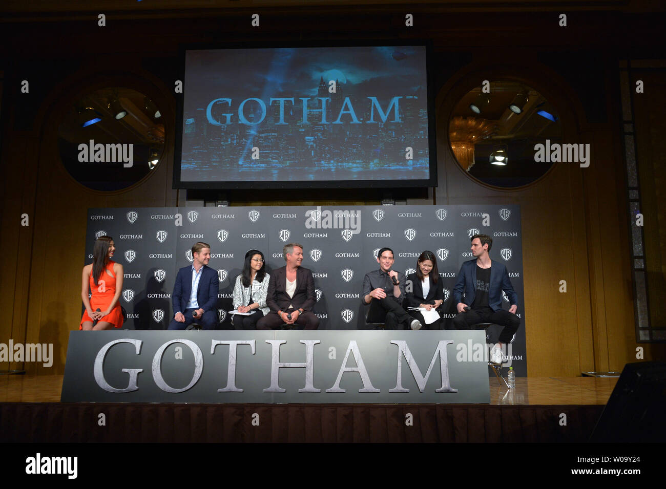 (L-R)Japanese model Sumire, actors Ben McKenzie, Sean Pertwee, Robin ...