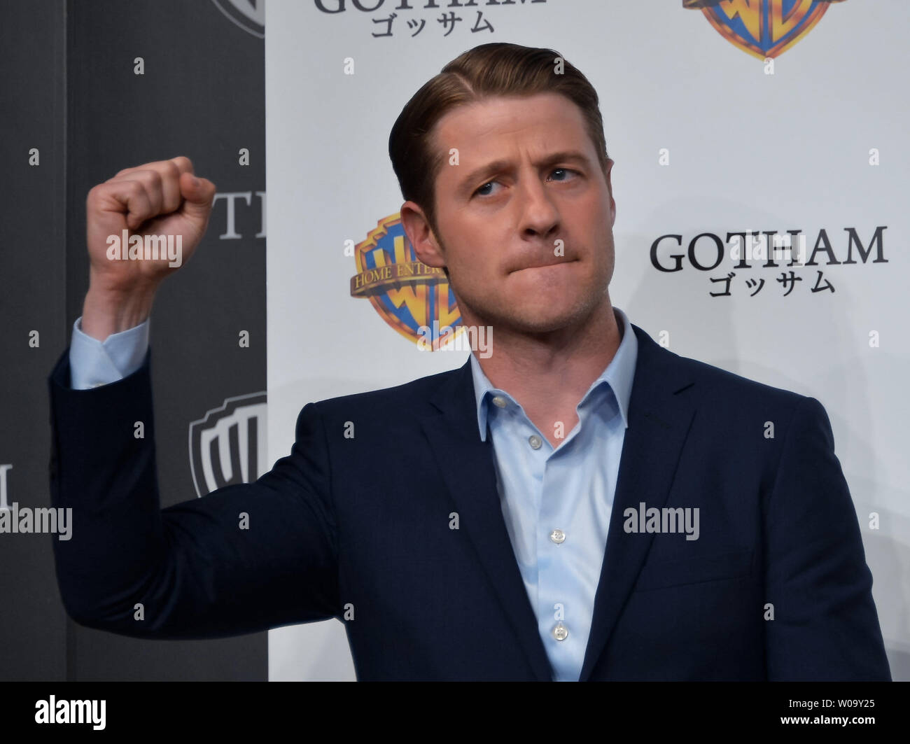 Actor Ben McKenzie attend a press conference for TV series "GOTHAM" in ...