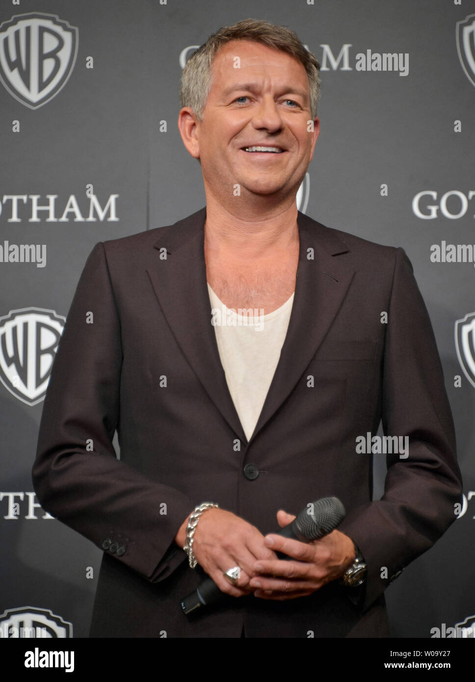 Actor Sean Pertwee attends the press conference for the TV series ...