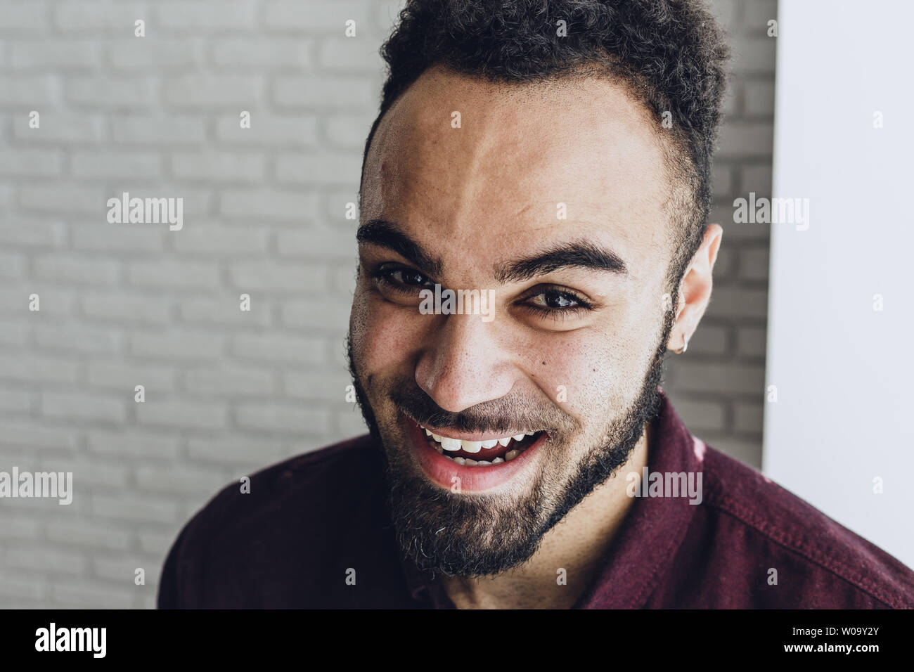 Happy black man Stock Photo - Alamy