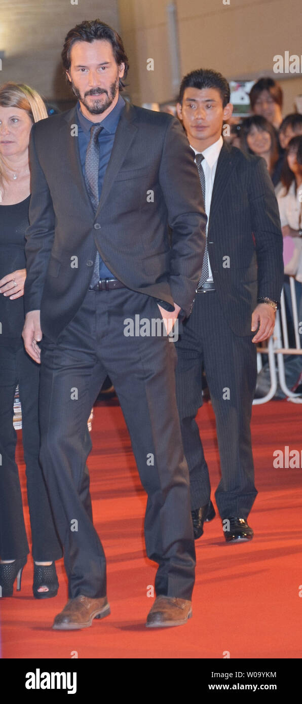 Actor Keanu Reeves attends the Japan premiere for the film "John Wick ...