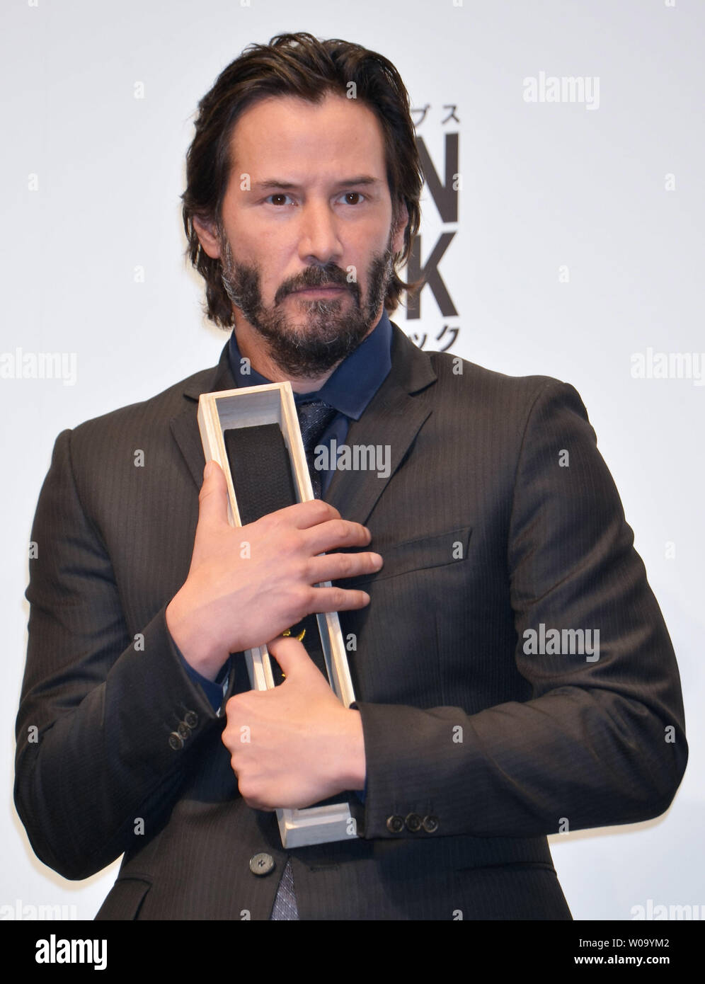 Actor Keanu Reeves attends the Japan premiere for the film "John Wick ...