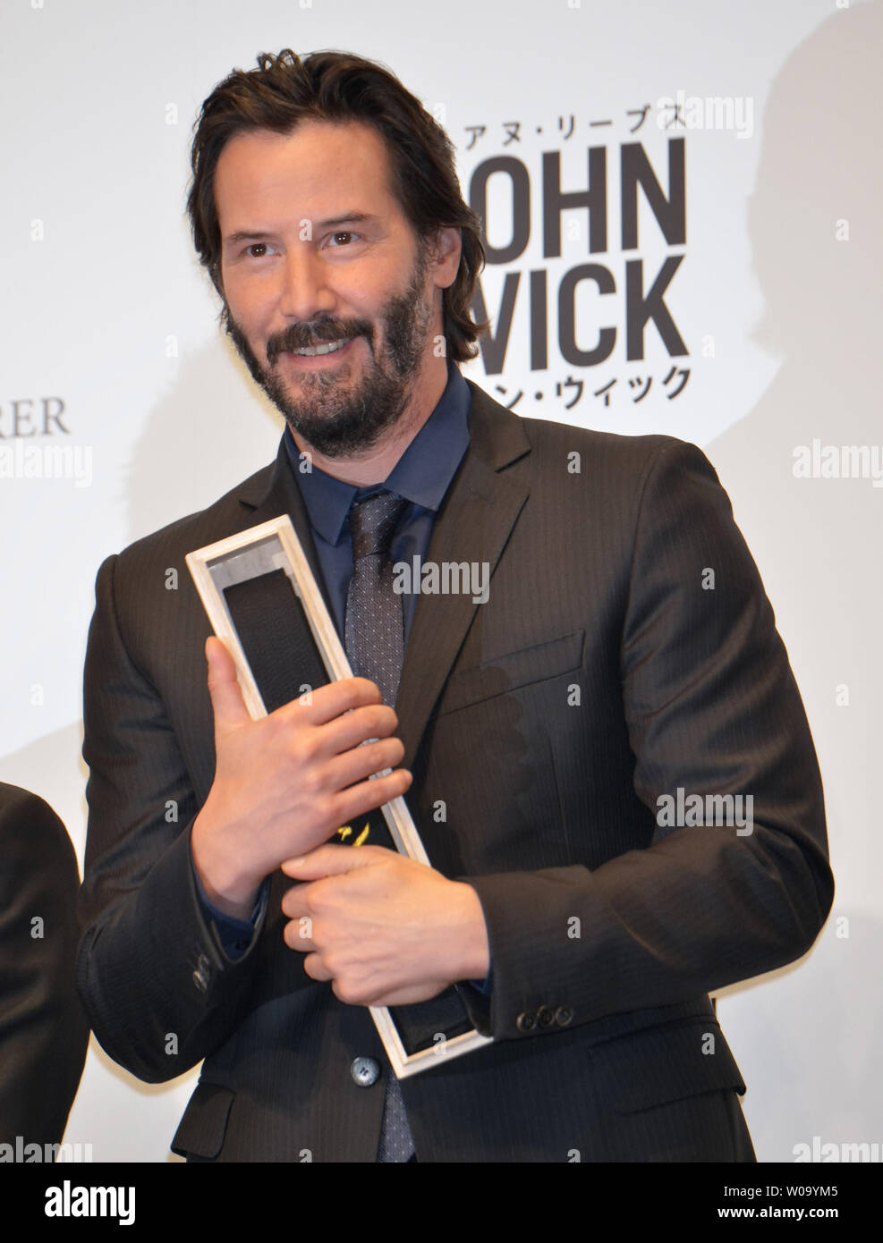 Actor Keanu Reeves attends the Japan premiere for the film "John Wick ...