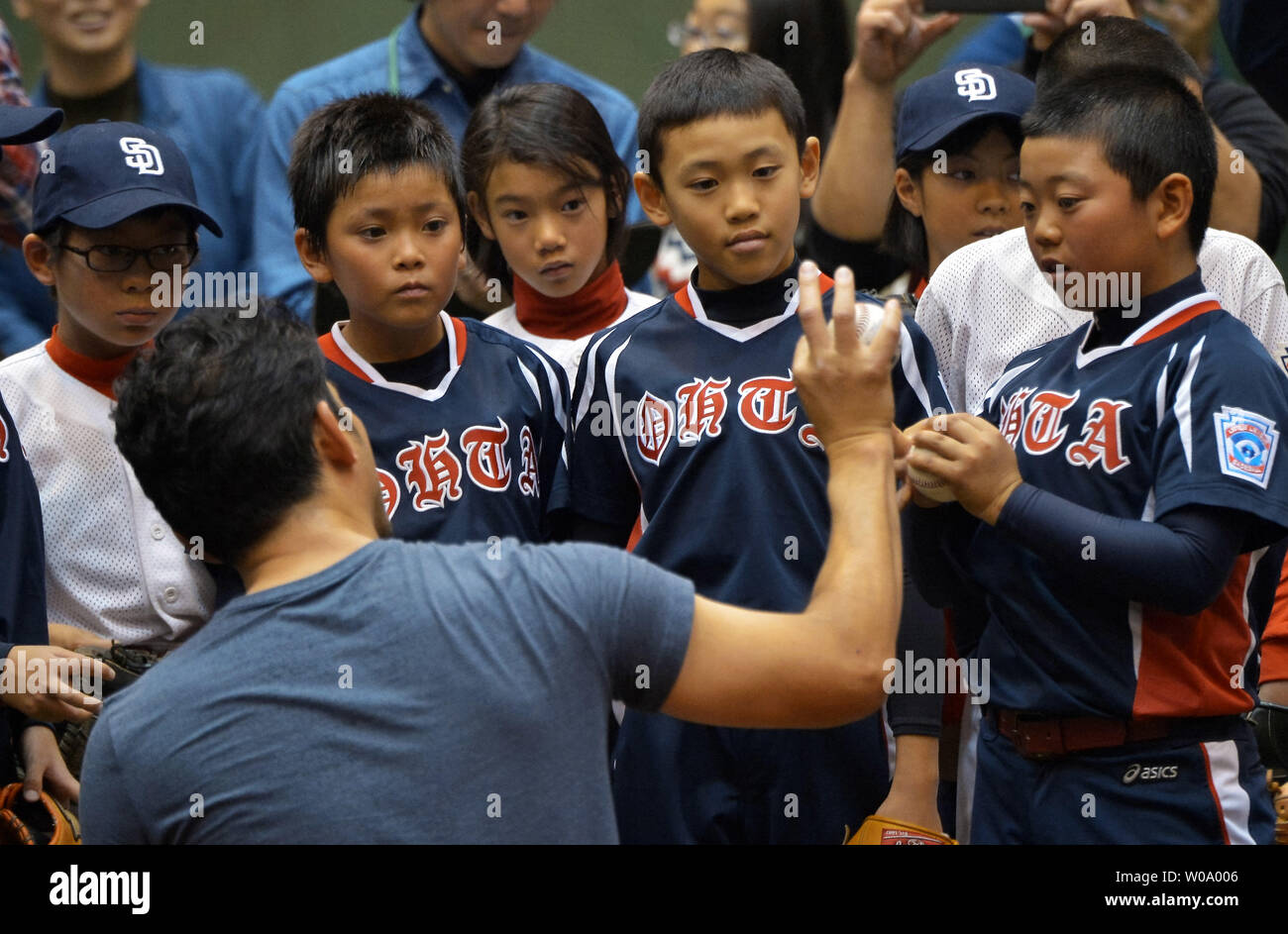 Former US Major League Baseball (MLB) player, Takashi Saito attends the ...