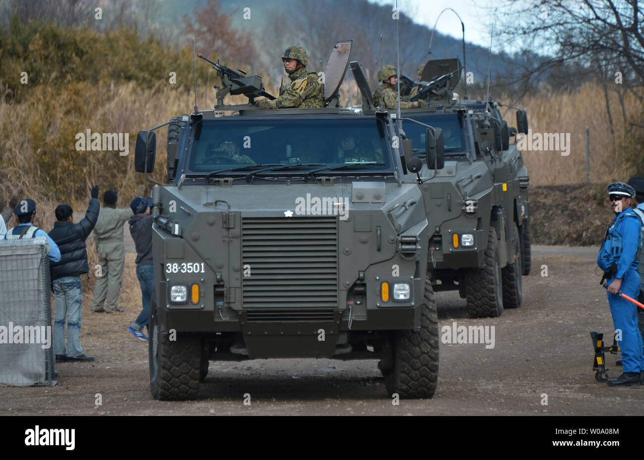 Bushmaster leaves fictional Japanese embassy during an evacuation drill ...
