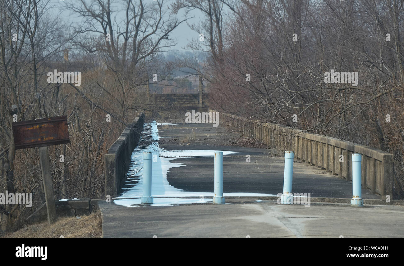 "Bridge of No Return" is seen at the joint security area(JSA) of ...