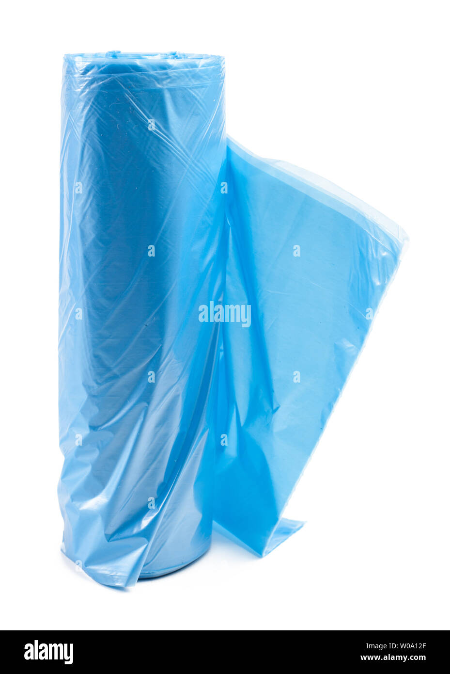 roll of plastic garbage bags isolated on white background Stock Photo ...