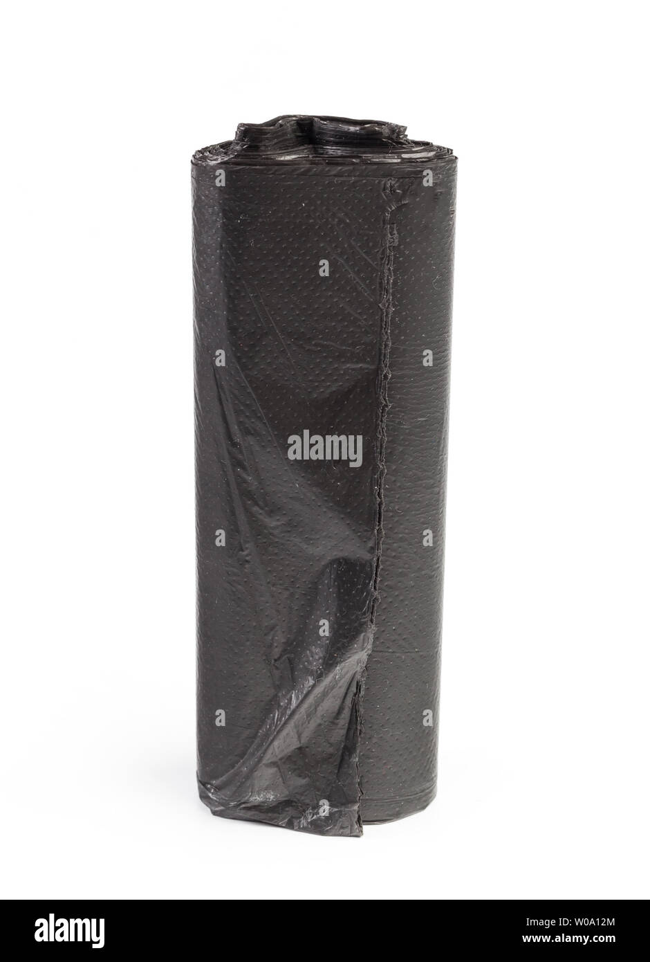 roll of plastic garbage bags isolated on white background Stock Photo ...