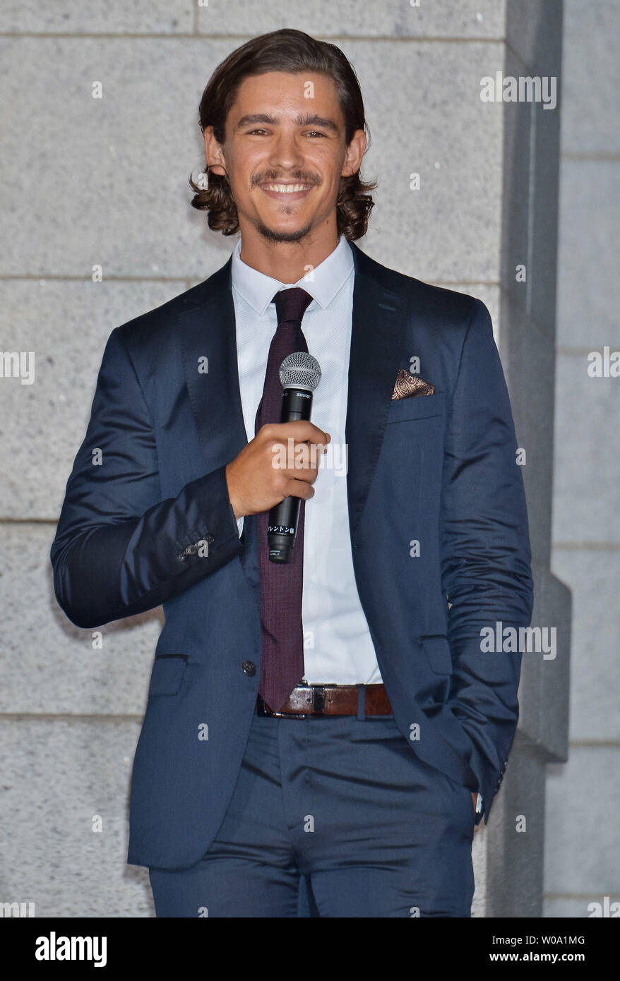 Actor Brenton Thwaites attends the Japan Premiere for the film "Gods of ...