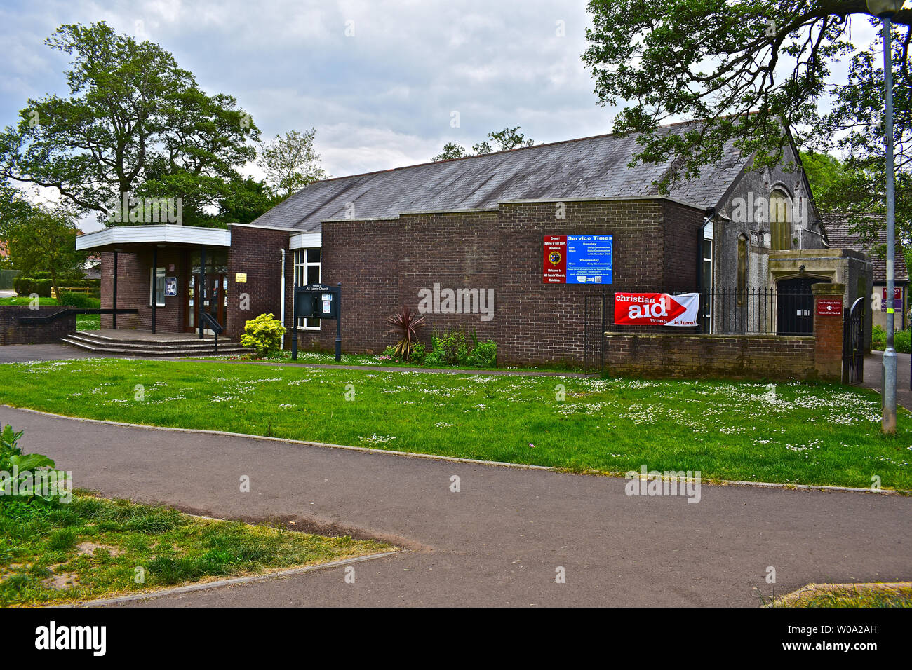 ll Saints Church is located in a modern residential area of Rhiwbina ...
