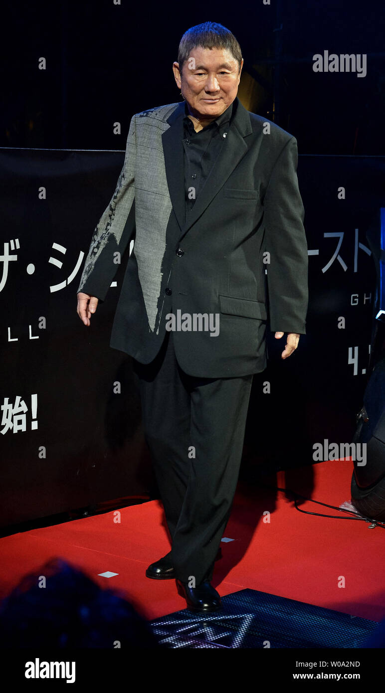 Japanese actor Takeshi Kitano attends a world premiere for the film ...