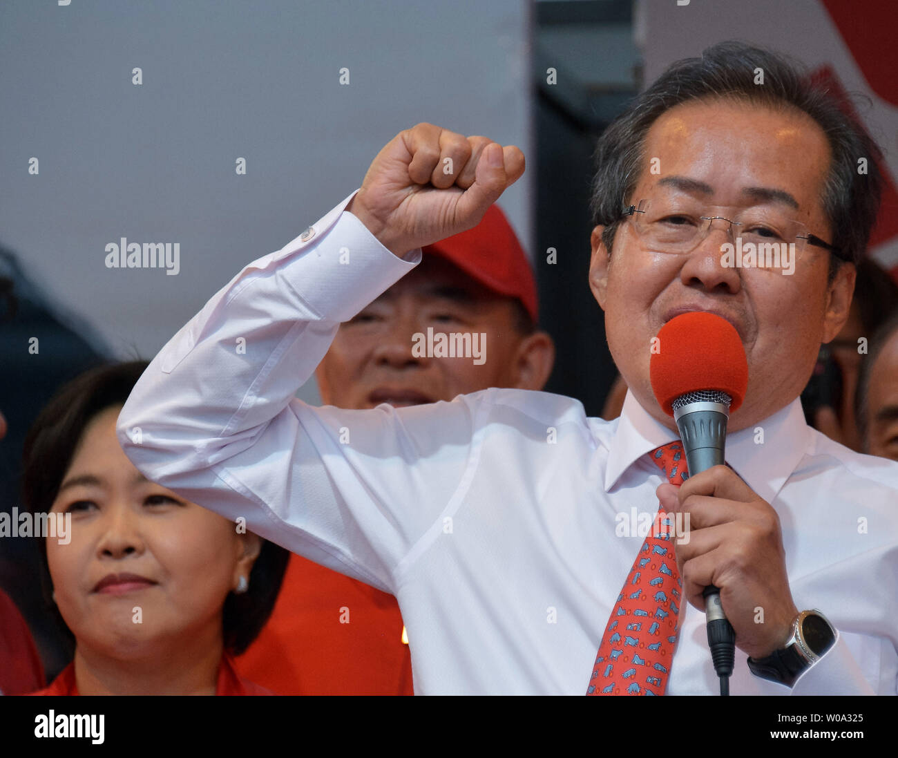 Hong Joon-pyo, South Korean presidential candidate of the Liberty Korea ...