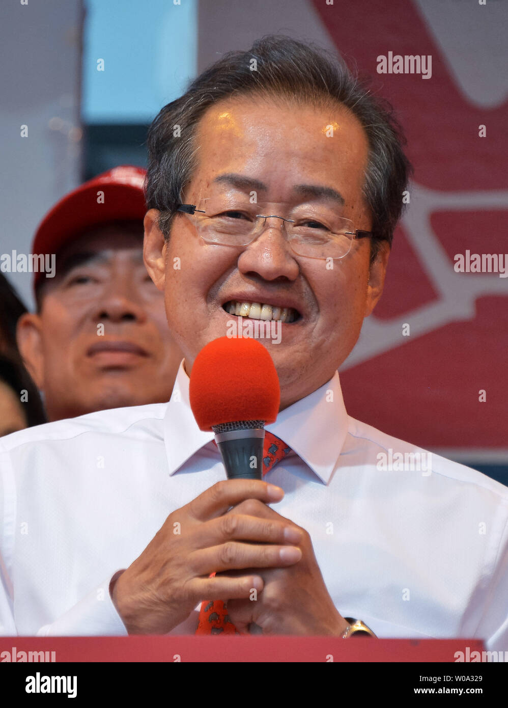 Hong Joon-pyo, South Korean presidential candidate of the Liberty Korea ...