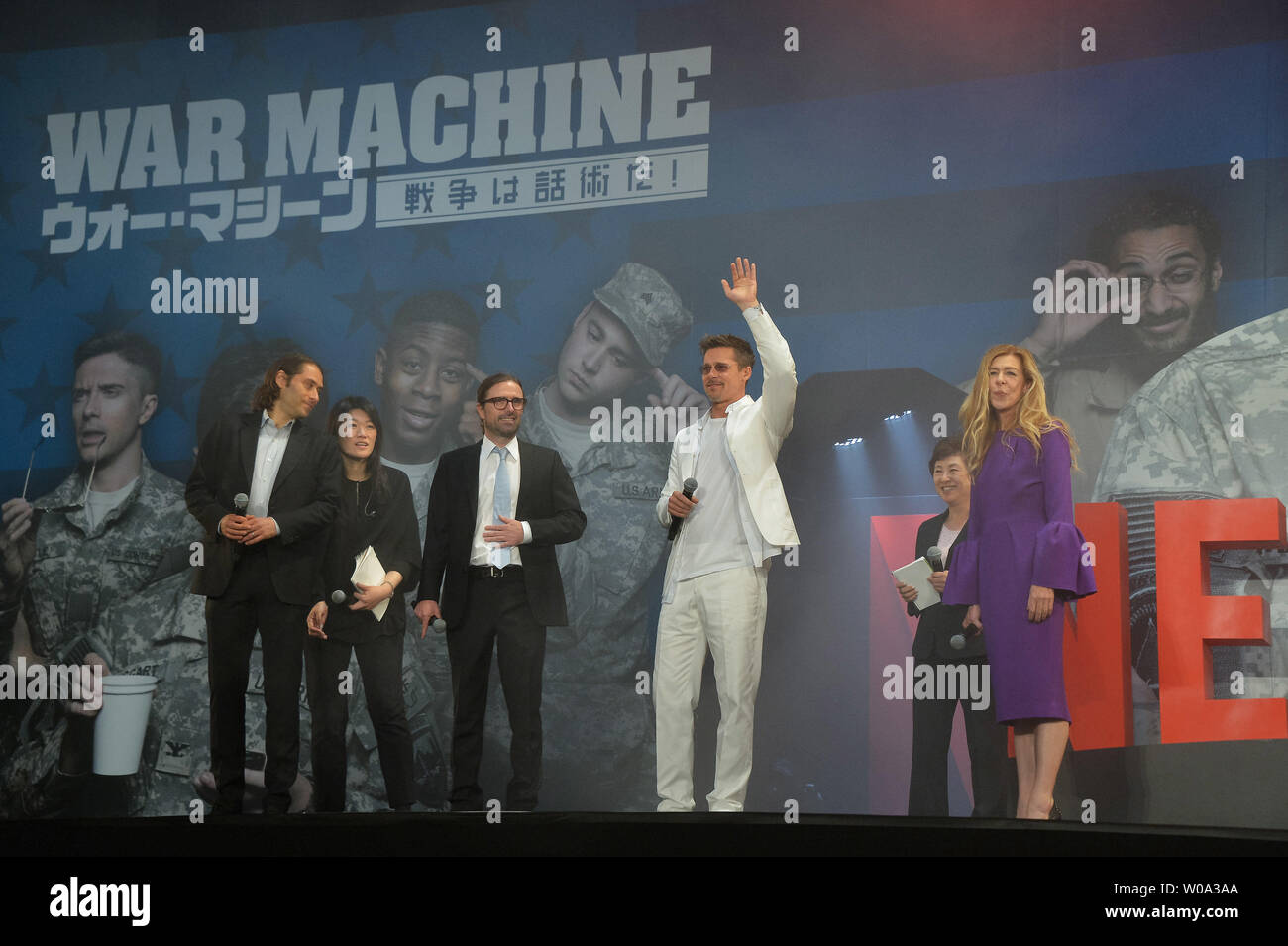 (L-R)Producer Dede Gardner, director David Michod, producer and actor ...
