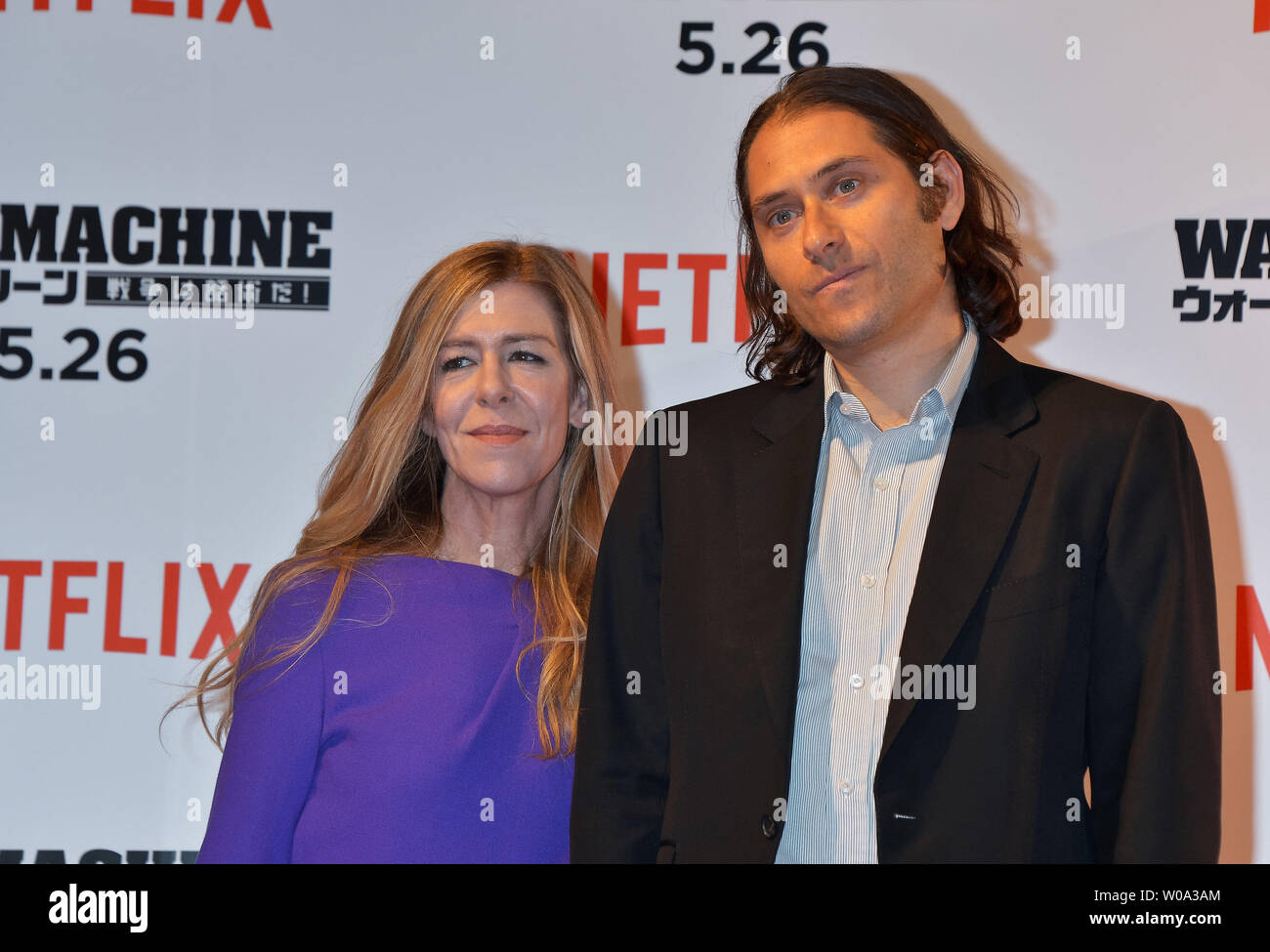 Producer Jeremy Kleiner(L) and Dede Gardner attend the Japan premiere ...