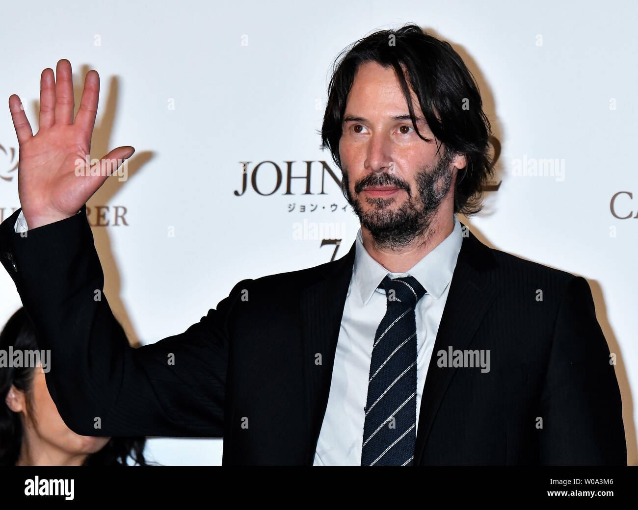 Actor Keanu Reeves attends the Japan premiere for the film "John Wick ...