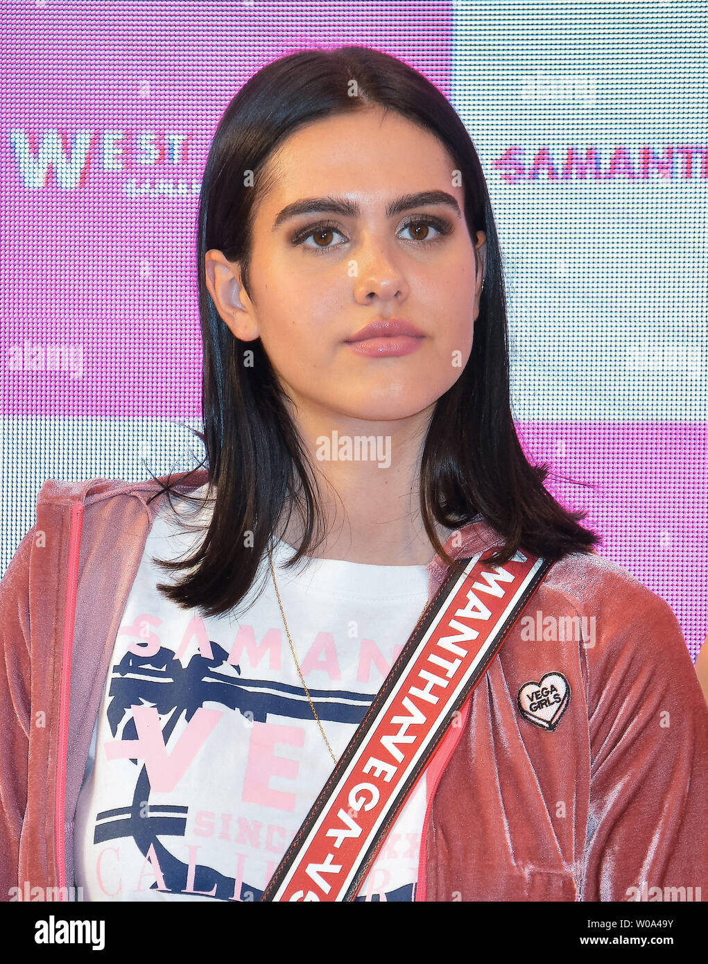 Model Amelia Hamlin attends the fashion event for Samantha Thavasa in ...