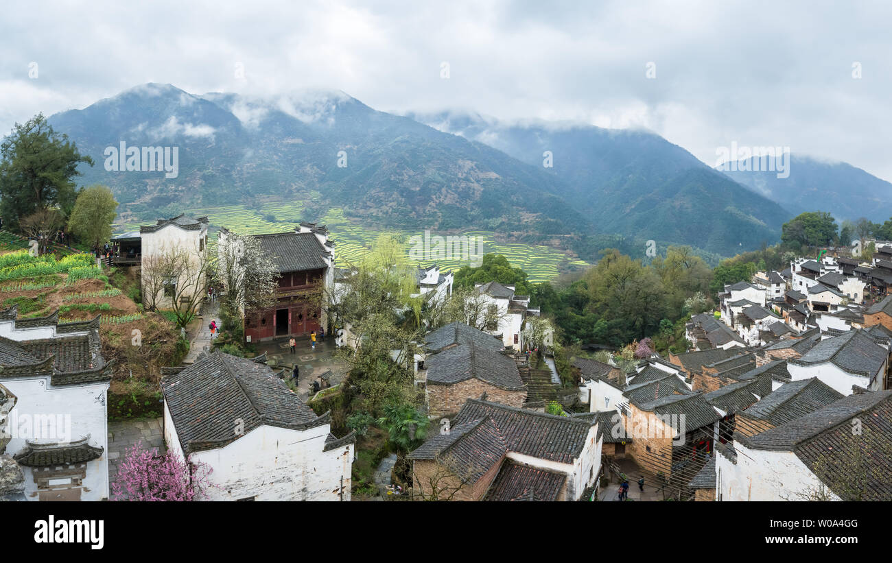 Ancient village spring color Stock Photo - Alamy