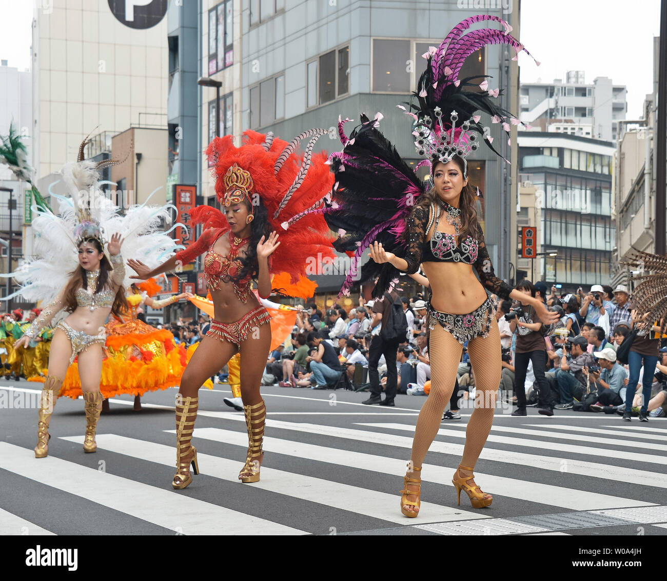 Samba Dancer Perform During The 36th Asakusa Samba Carnival In Tokyo