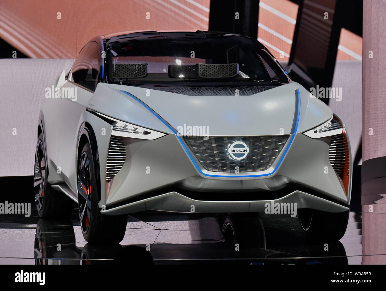 Nissan new crossover electric sports utility vehicle iMx is seen on ...
