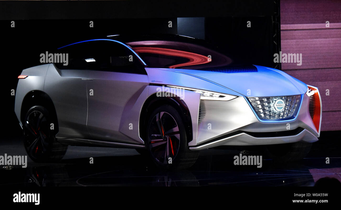 Nissan new crossover electric sports utility vehicle iMx is seen on ...