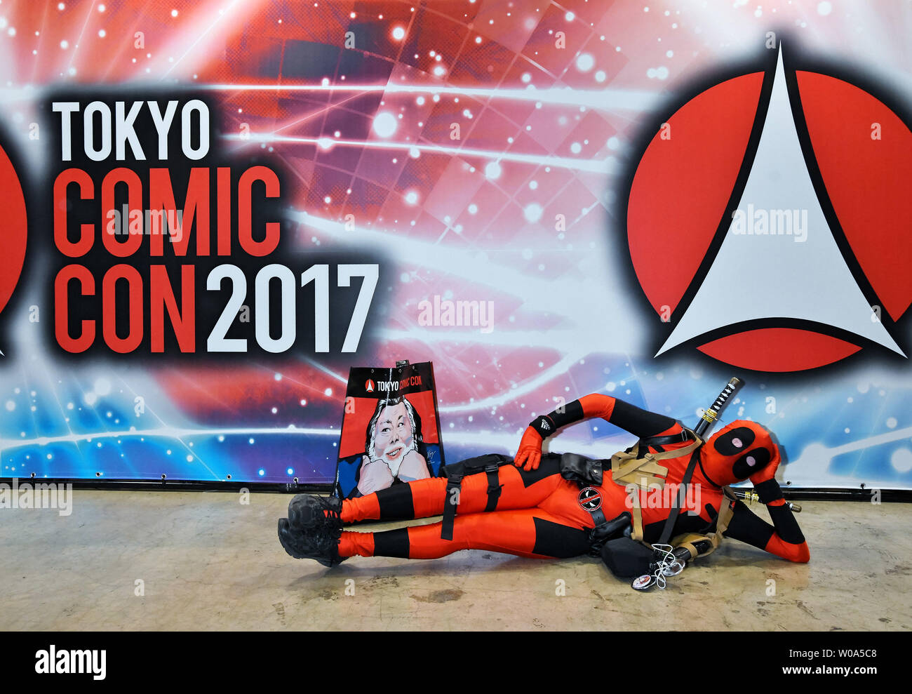 Cosplayer poses for camera at the Tokyo Comic Con 2017 in Chiba ...