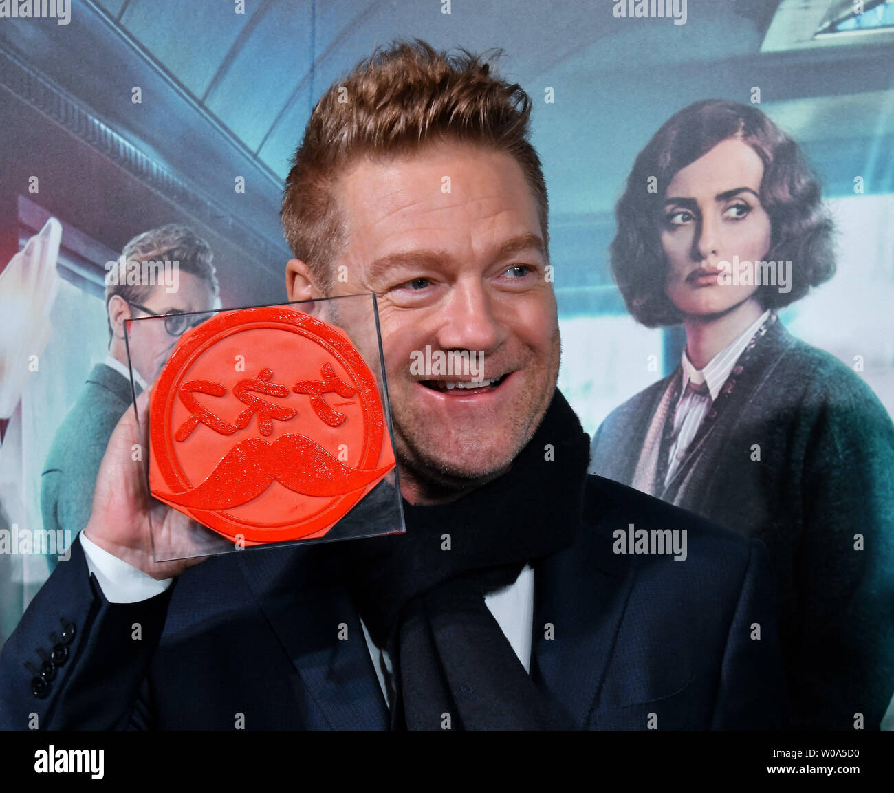 Actor Kenneth Branagh attends the Japan premier for the film "Murder on ...