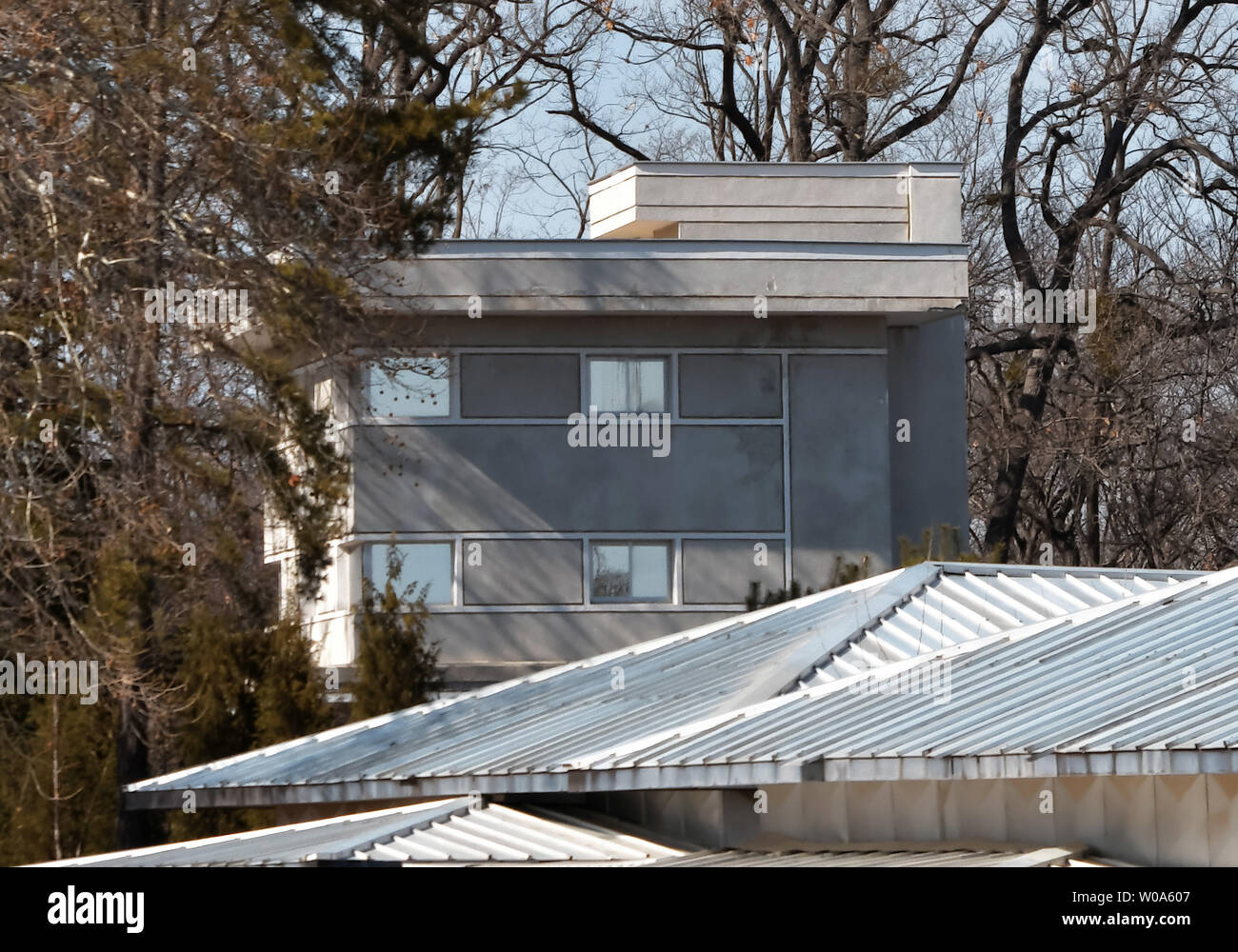 North korean watchtower hi-res stock photography and images - Alamy