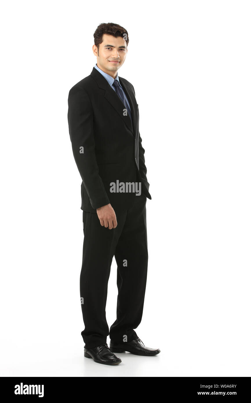 Portrait of a businessman standing Stock Photo - Alamy
