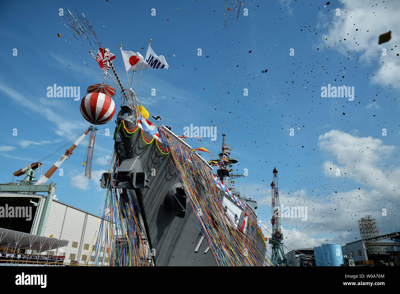 Japan's New Aegis Guided Missile Destroyer "Maya" is seen during the ...
