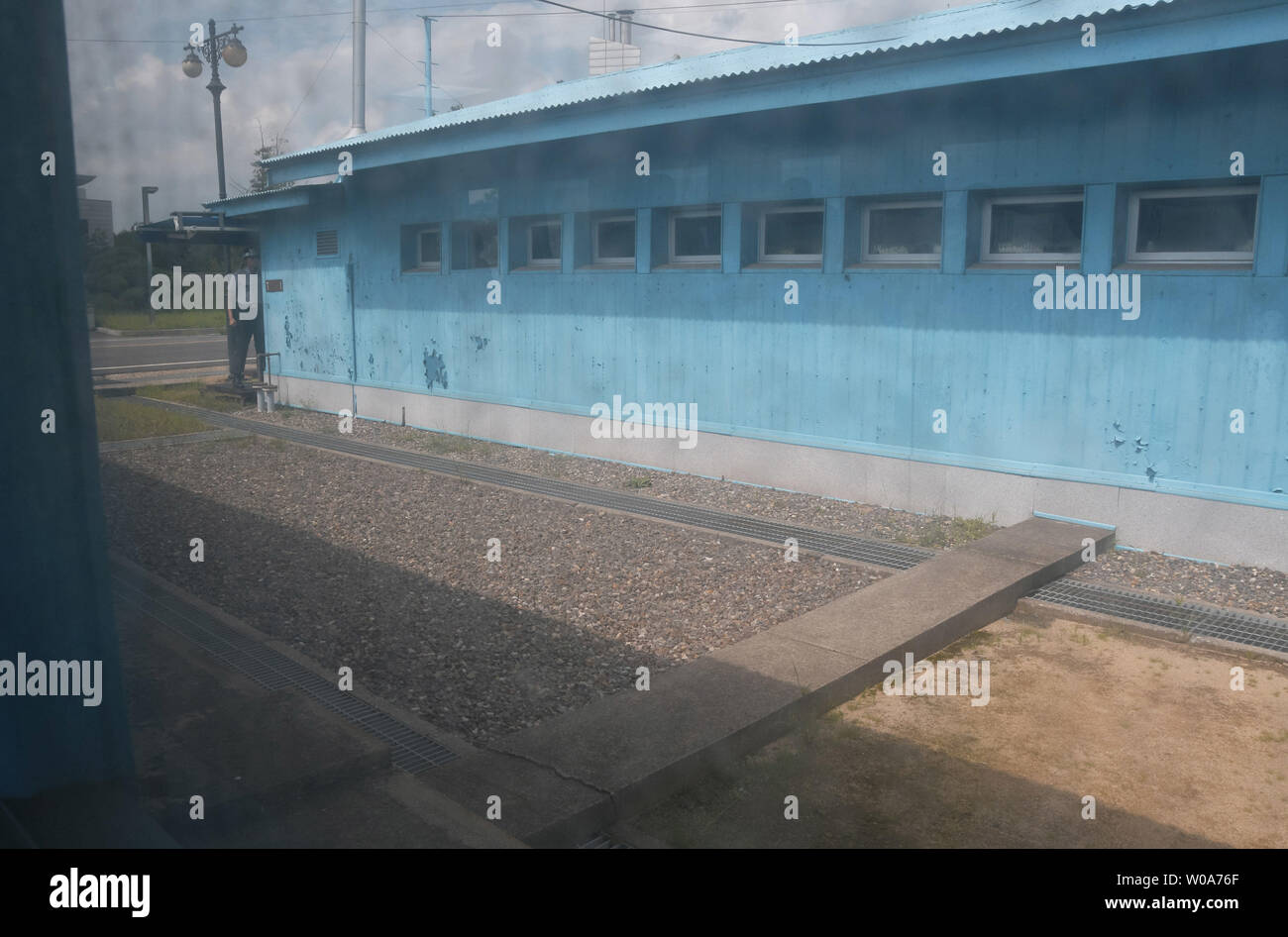 South Korean soldier stands guard at the joint security area (JSA) of ...