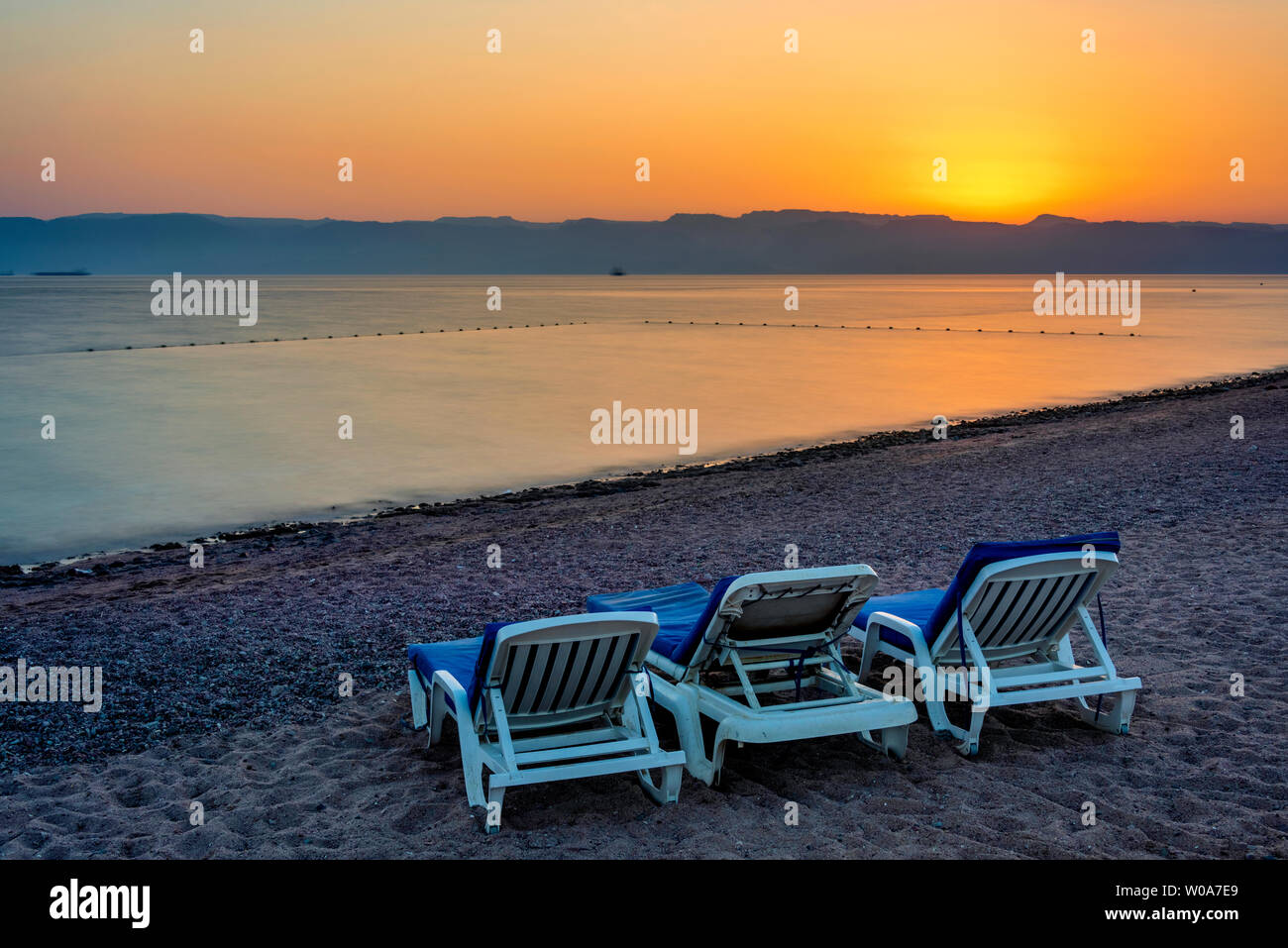 Jordan's Red Sea waterfront Stock Photo - Alamy