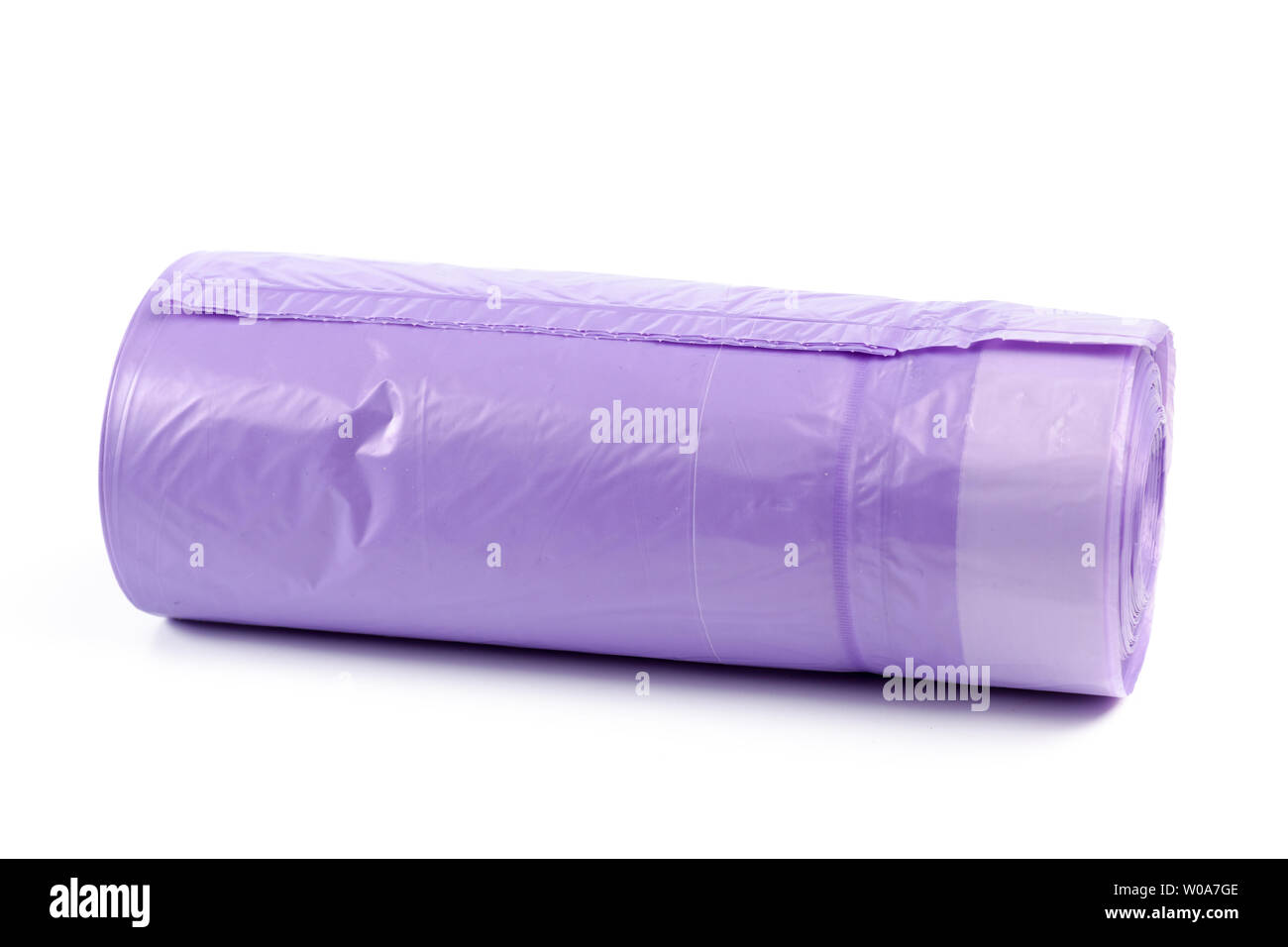 roll of plastic garbage bags isolated on white background Stock Photo ...