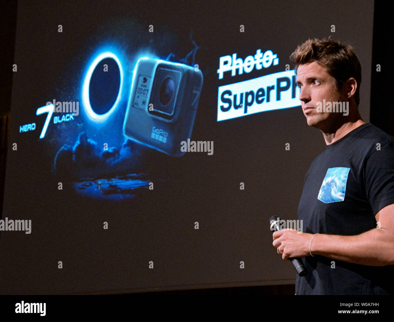 Founder and CEO of GoPro, Nick Woodman attends the press conference for ...