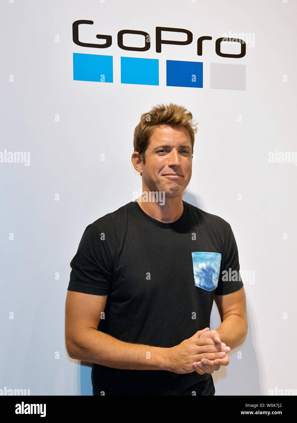 Founder and CEO of GoPro, Nick Woodman attends the press conference for ...